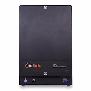 ioSafe Duo RAID 1 USB 3.2 Fireproof/Waterproof Desktop Hard Drive (8TB (2x4TB))