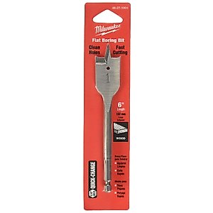 Milwaukee Accessory 48-27-1001 1" Flat Boring Spade Bit