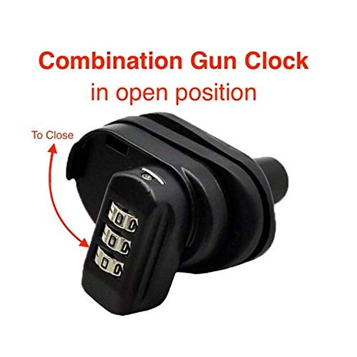 EDMBG 3-Dial Combination Trigger Gun Lock Safe Universal Firearms Pistol Rifle Shotgun