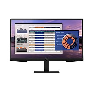 HP P27h 27-Inch G4 FHD (1920 x 1080) IPS Display Monitor 5ms 75hz Refresh Rate with DP HDMI VGA Inbuilt Speaker Low Blue Light Mode Vesa Mount Height Adjustable Mercury-Free Display