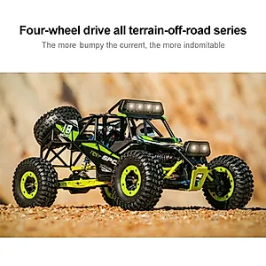 QIYHBVR Remote Control Car,1:12 Scale Fast RC Cars All Terrain,High Speed 50km/h Rock Crawler RC Truck 4x4 Off Road Waterproof 2.4 GHz Control Climbing Vehicle Gift for Kids Adults Boy RTR