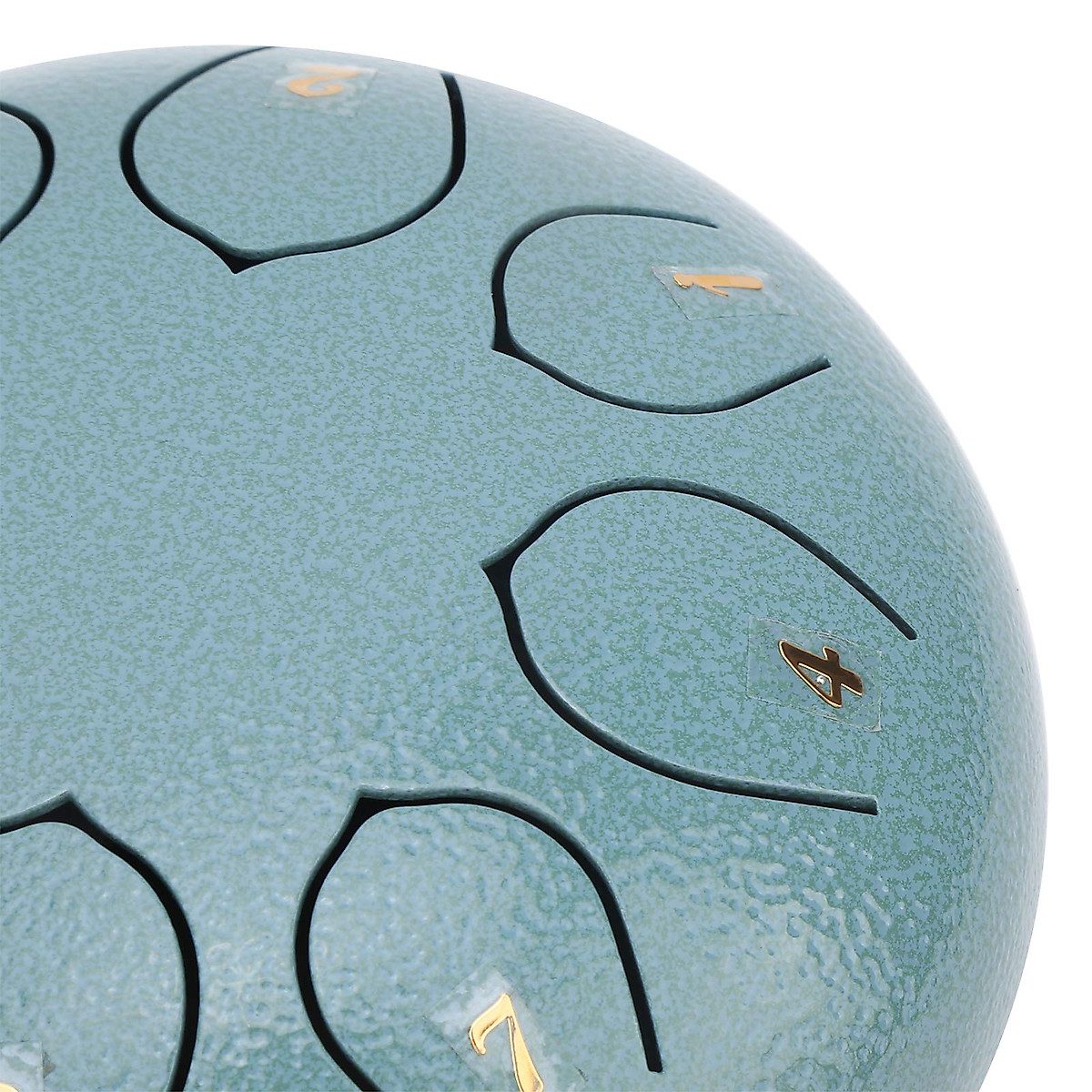 Steel Tongue Drum, 6 Inches 8 Notes Percussion Instrument Alloy Steel Material 8-Tone Natural Range Manual Cutting Steel Tongue Drum Kit With Drum Bag, Drumstick, Finger Cot and Music Book