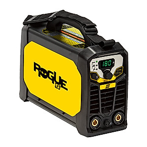 ESAB 0700500070 MINIARC Rogue ES 180i Stick Welding System, Dual Voltage Input, Adjustable Hot Start/Arc Force, Stick 6010 Mode, Power Factor Control, Electrodes up to 5/32", IP23S Designed