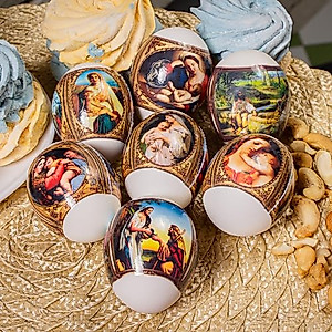 LOVARE Lot 7 Heat Shrink Wrap Sleeve Decoration Easter for 49 Eggs Flowers, Icons by QG group