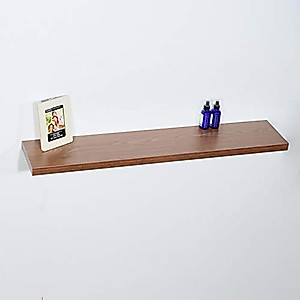 DAVEE Modern and Contemporary JD Walnut Floating Shelf，Perfect for Bedroom, Bathroom, Living Room and Kitchen Decoration