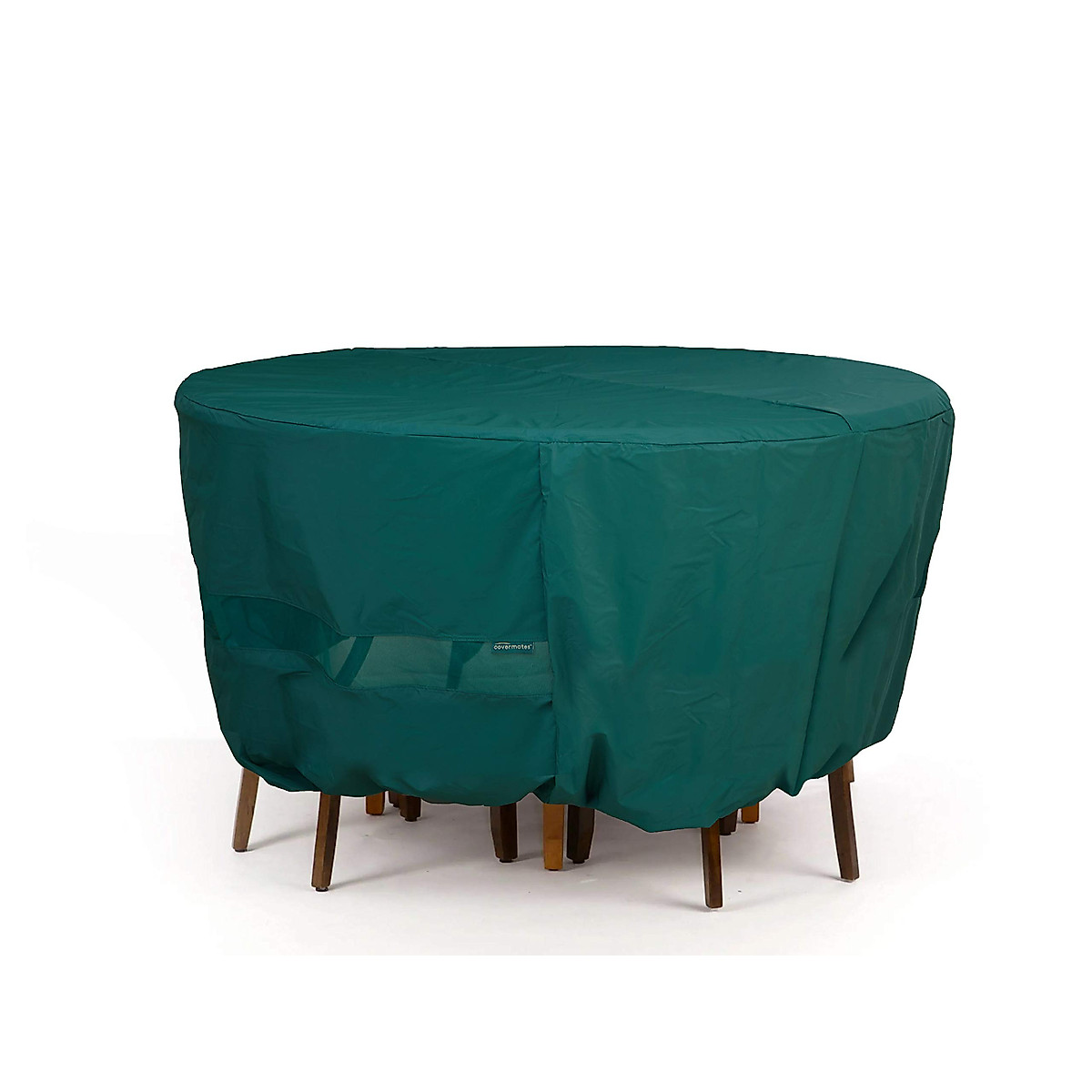 Covermates Oval Bistro Table/Chair Set Cover - Light Weight Material, Weather Resistant, Elastic Hem, Patio Table Covers, 58W x 36D x 30H, Green