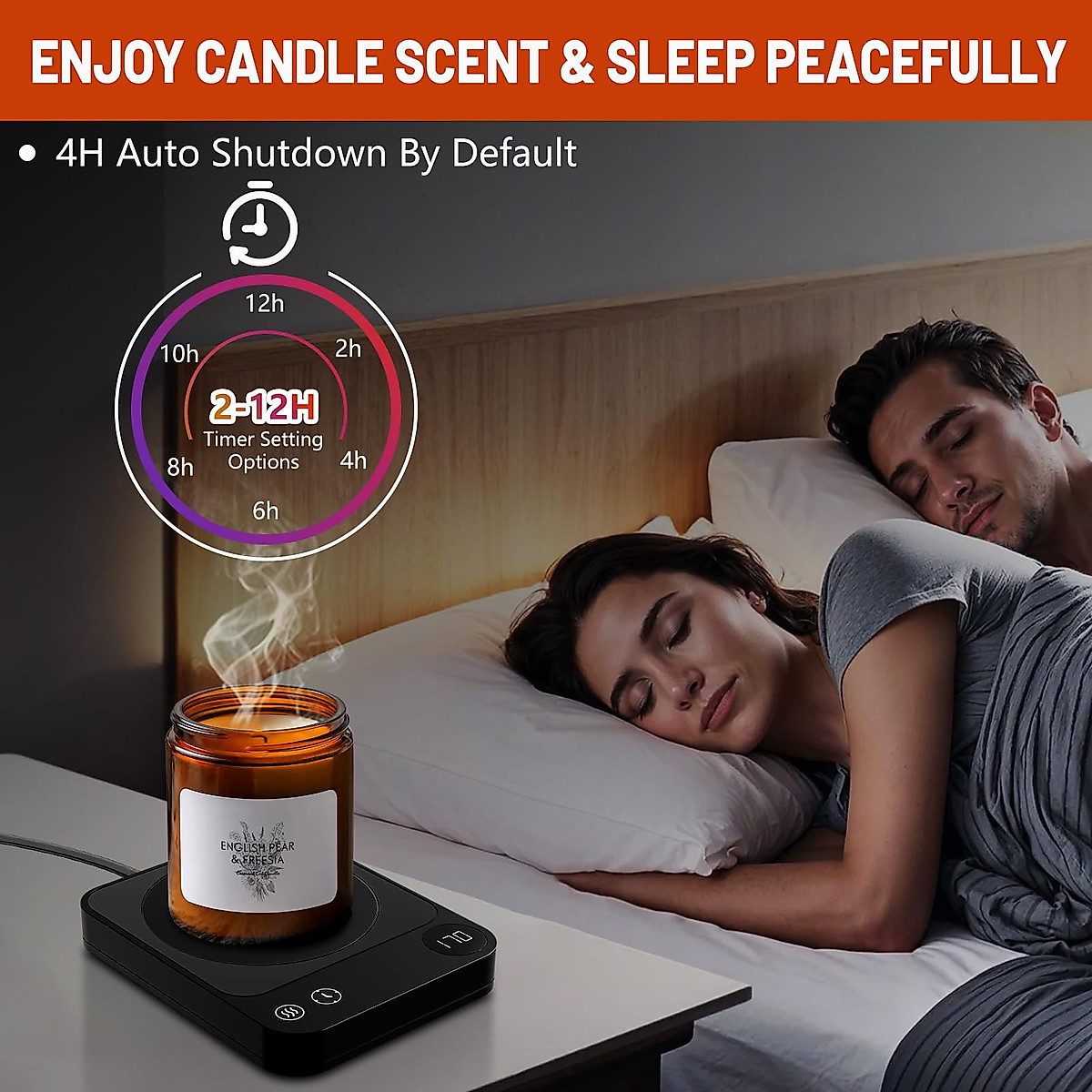 Mug Warmer, Coffee Warmer with 3 Temperature Settings, Auto Shut On/Off Coffee Mug Warmer, Coffee Cup Warmer with 2-12H Timer, Coffee Warmer for Desk/Home/Office, Cup Warmer for Milk/Coffee/Tea, Black