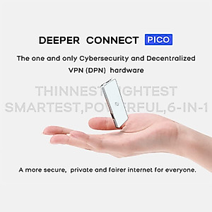 Deeper Connect Pico - Unlimited Smart VPN Router/Miner with Life Time | Ad Blocking | Work from Home | Hardware Firewall | Internet Security | Internet Parent Control | IoT Protection
