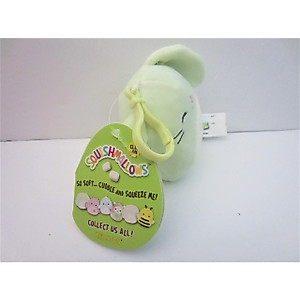 Squishmallows Easter Plush 3.5" Clip-On Stuffed Animal for Backpack or Diaper Isabella