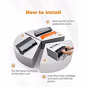 Galada Compatible Toner Cartridge Replacement for Brother TN630 TN660 TN-630 TN-660 for Dcp-l2520dw Dcp-l2540dw Mfc-l2700dw Mfc-l2720dw Mfc-l2740dw Hl-l2340dw Hl-l2320d Hl-l2360dw Hl-l2380dw 2 Pack