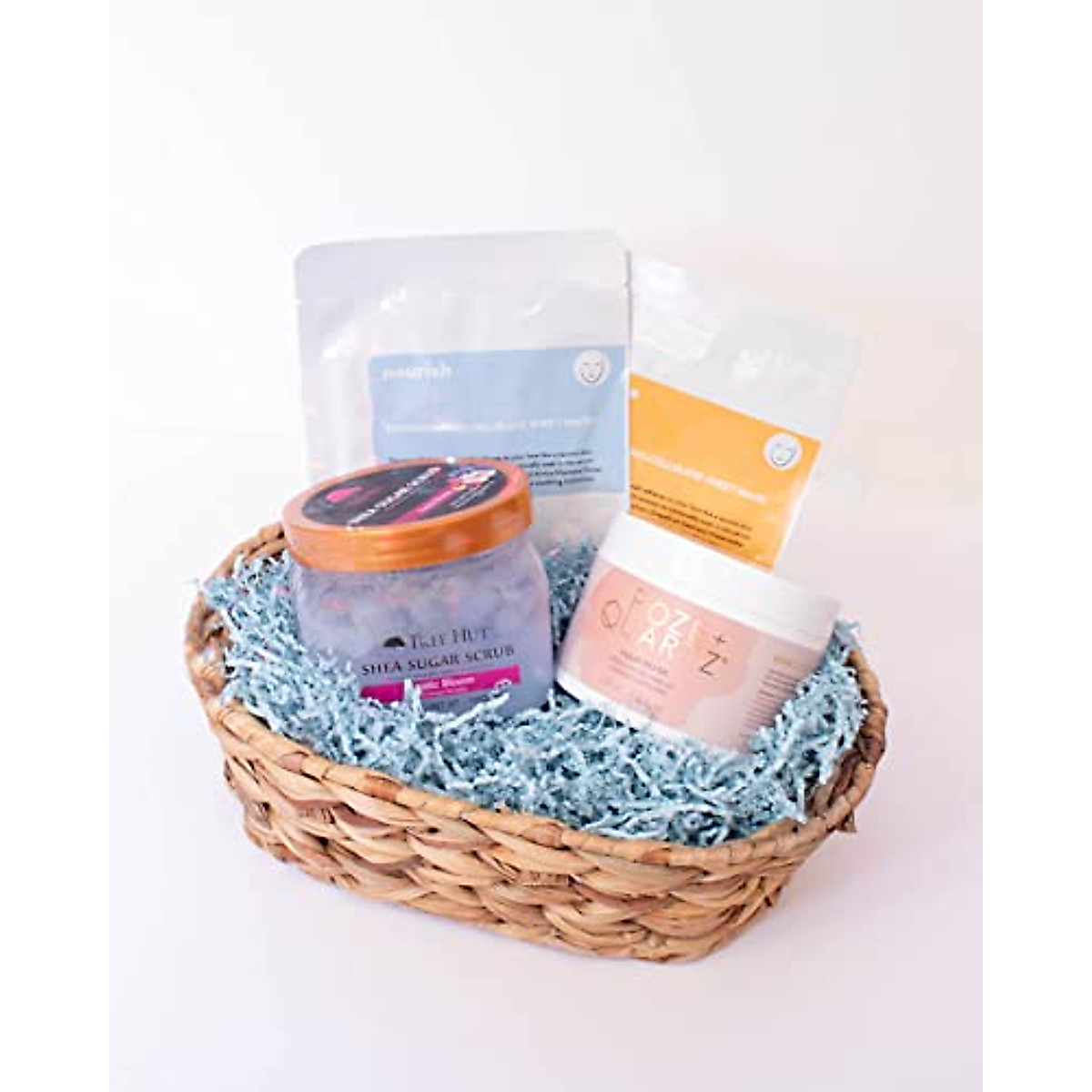 MagicWater Supply Soft & Thin Cut Crinkle Paper Shred Filler (1/2 LB) for Gift Wrapping & Basket Filling - Baby Blue