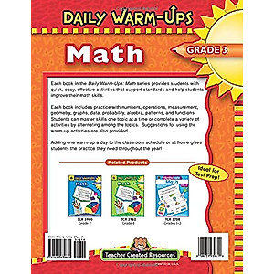 Daily Warm-Ups: Math, Grade 3: Math, Grade 3