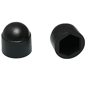 PSCCO 30Pcs Black Hexagon Socket Nut Protection Cap M6-10