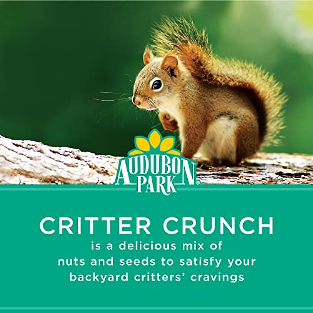 Audubon Park Critter Crunch Backyard Wildlife Food, Bird and Squirrel Food for Outside Feeder, 5-Pound Bag