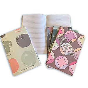 6-Pack of Mini Softcover Pocket Notebooks/Journals/Notepads/Diary, College Ruled 8x5 A5 Paper for Field Notes or Small Lined Cute Journals to Write in for Women Girls or Teens, Assorted Patterns
