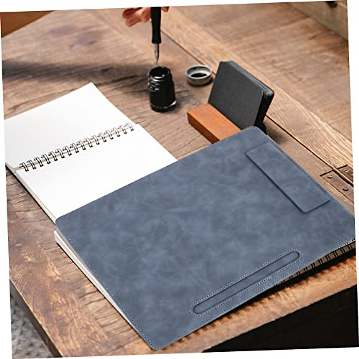 Ciieeo 4pcs Folder Board Exam Paper Base Folder Organizer Paper clipboard Office Clip Boards Stationery Document Holder Metal clipboard Clips Paper File Base pu Business a4 Splint