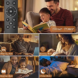 Odeums A19 LED Light Bulb with Remote Control, 9W (60W Equivalent) LED Bulbs,Stepless Dimmable 3000K-6000K,E26 Base,25000+ Hours Lifespan (1)