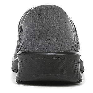 BZees Womens Getaway Slip-On Sneaker Grey Snake Print 7.5 M