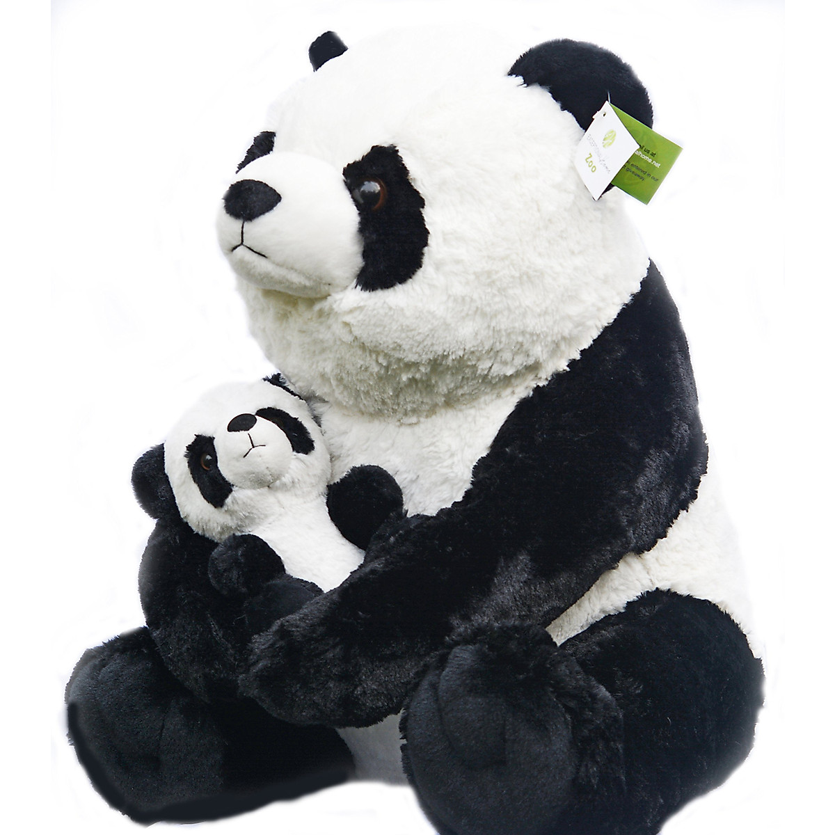 Mother and Baby Panda Plush Set | Super Soft Panda Stuffed Animal | Cute Plushies for Kids Bedroom | 18-in Stuffed Animals for Girls & Boys | Panda Bear Stuffed Animal Toys by Exceptional Home