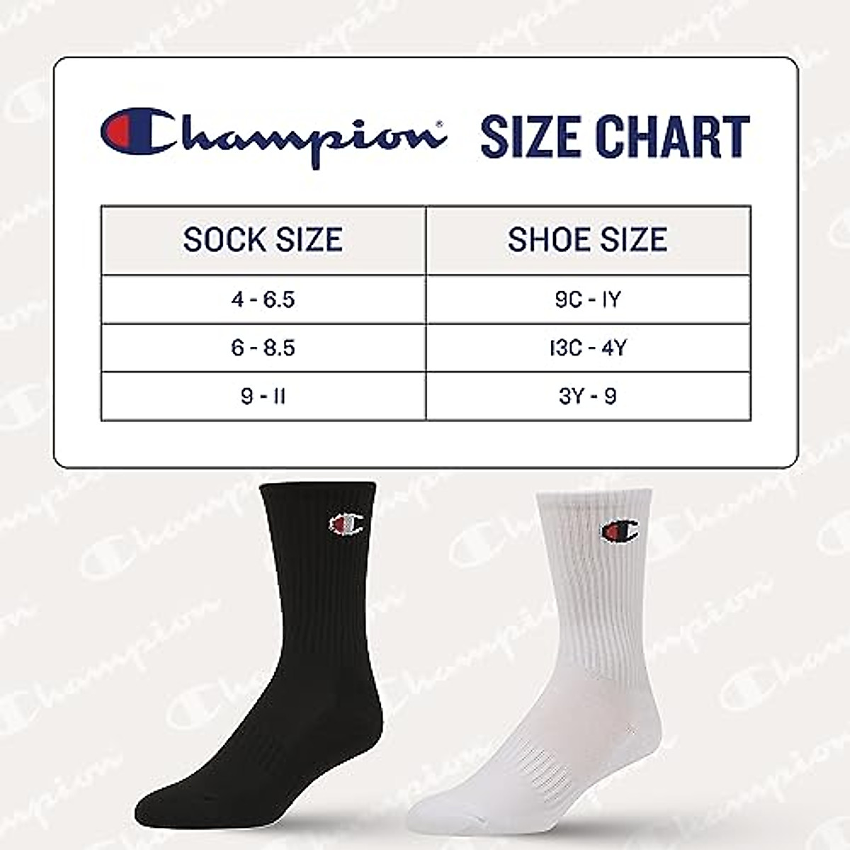 Champion Boys Socks and Girls Socks 12 Pair Crew Low Cut No Show Ankle Quarter Socks for Girls