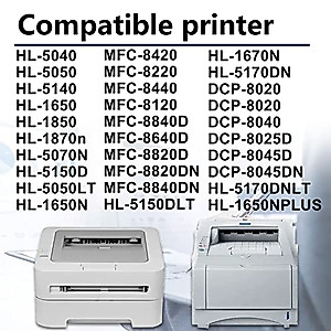 4-Pack (3Toner+1Drum) Compatible TN-540 Toner Cartridge and DR-510 Drum Unit Replacement for Brother DCP-8020 DCP-8025D HL-5040 HL-5050 HL-5050LT MFC-8420 MFC-8820D Printer Toner - Sold by Cobaprint