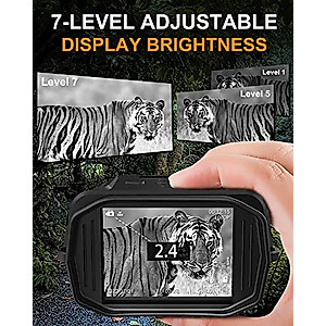 Night Vision Goggles, Mini Night Vision Binoculars with 8X Digital Zoom, Infrared Binoculars for 100% Darkness, 1080P Night Vision Goggles Military Tactical, IP54, Anti-Shake, Video & Audio Recording