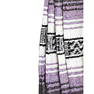 Canyon Creek Authentic Mexican Yoga Falsa Blanket (Light Purple)