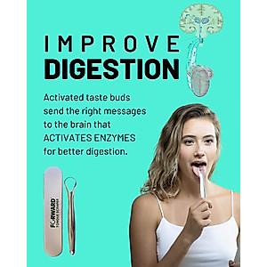 Tongue Scraper for Adults - Oral Care Tool to Remove Plaque, Fight Bad Breath and Enhance Teeth Care, Ergonomic Handle for Better Hygiene also for Kids, Comes With Storage Box, Easy Use, Sterilizable