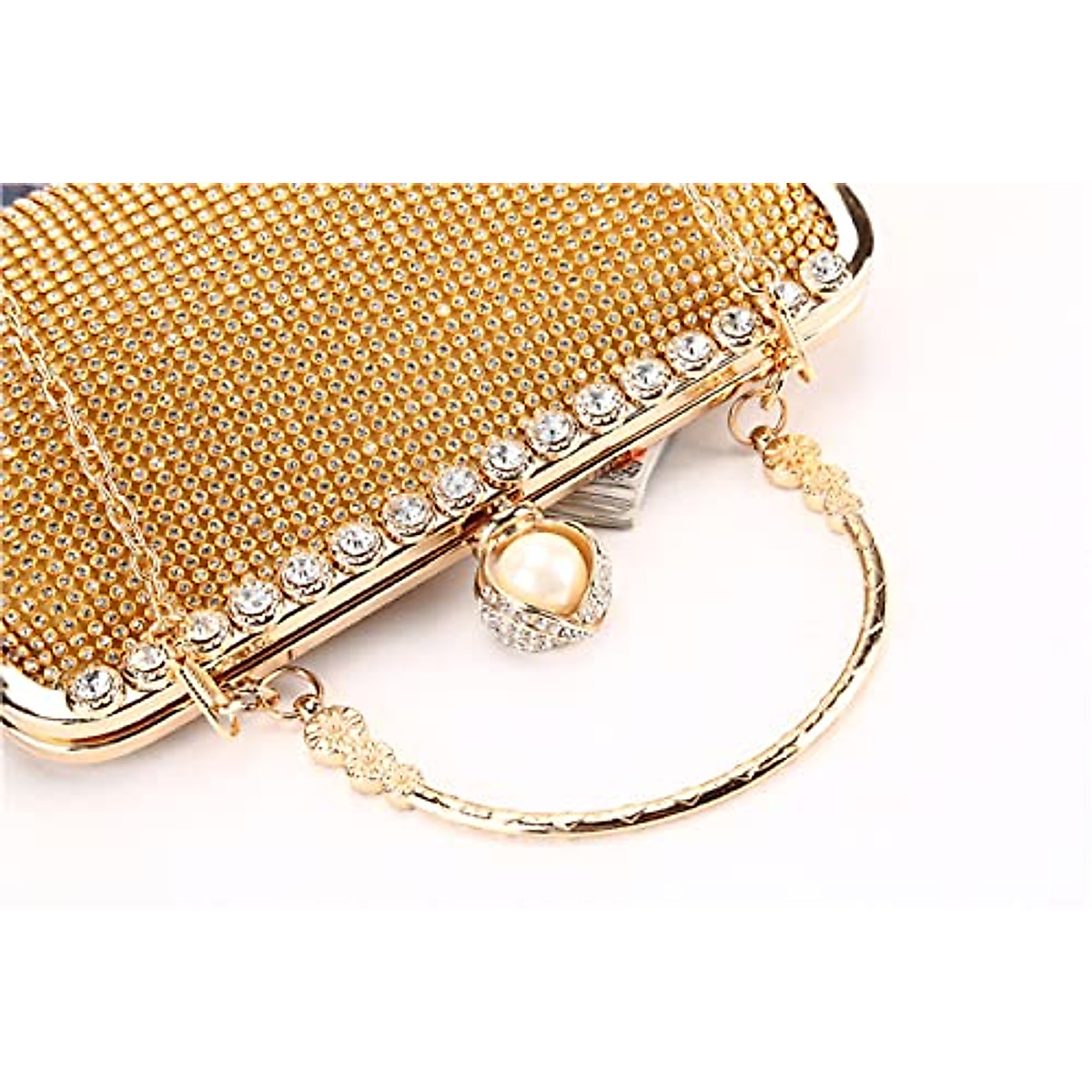 seropian Women's Rhinestone Bag Sparkling Chain Handbag Evening Clutch Purse Small Evening Formal Bag for Wedding,Party,Club