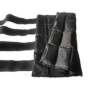 NRTFE Ice Boot for Horses, Horse Ice Pack Leg Wraps Compression Pad (Black)