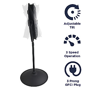 MaxxAir HVPF 20-Inch OR Pedestal Fan