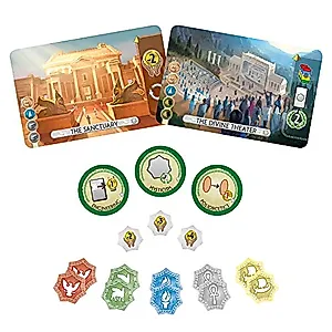 7 Wonders Duel Pantheon Board Game EXPANSION | 2 Player Game | Strategy Board Game | Civilization Board Game for Game Night | Board Game for Couples | Ages 10+ | Made by Repos Production