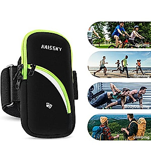 Armband Cell Phone Holder for Running Workout Exercise Sports Phone Arm Bands Pouch Bag, Running Armband for iPhone 14 13 12 11 Pro Max XS XR X Plus Samsung Galaxy Up to 6.9"