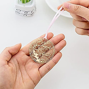 8 Pack Metal Bookmarks,Golden Hollow Bookmark for Book Lovers, Writers, Readers, Children, Teens,Adults,Men, Women