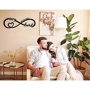 Wedding Gifts for Couples 2023, Custom Infinity Metal Sign, Infinity Heart Sign Metal Wall Decor, Personalized Infinity Metal Name Sign, Personalized Engagement Anniversary Wedding Gifts