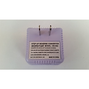 Norstar 50 Watt Step Up Reverse Compact International Travel Voltage Converter