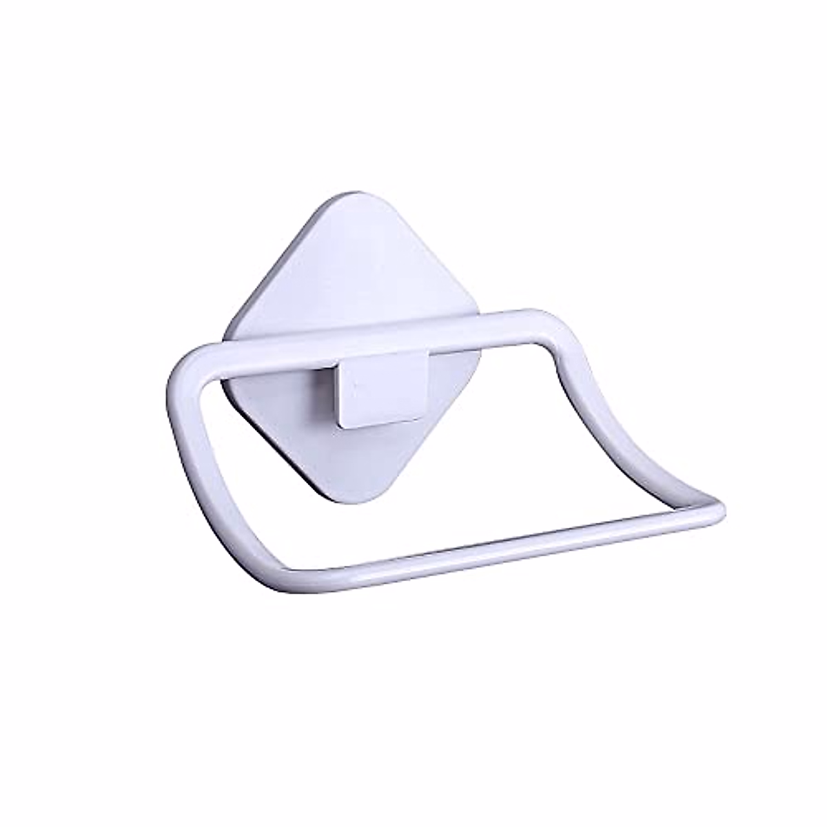 OGRAFF Towel Ring 1 Piece of Pure White Bathroom Towel Ring, Non-Perforated Paste Type Non-Marking Hand Towel Ring, Kitchen and Bathroom Hanging Rag Rack