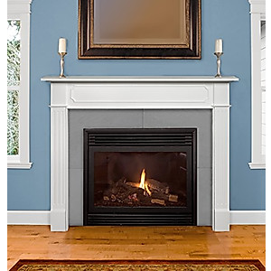 Pearl Mantels 520-48 Berkley Paint Grade Fireplace Mantel, 48-Inch, White, 48 Inch