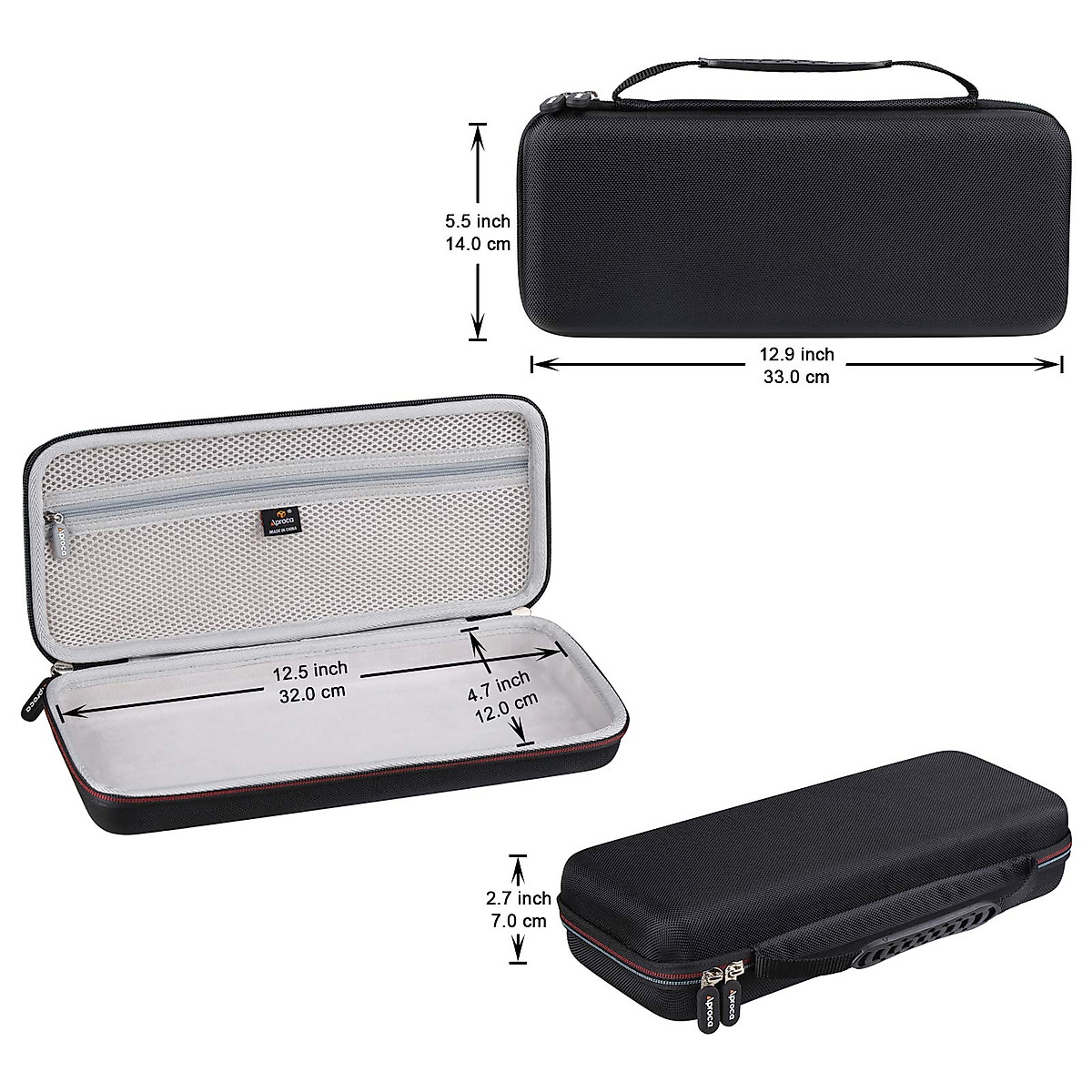 Aproca Hard Storage Protective Travel Case, for RK Royal KLUDGE RK61 / Razer Huntsman Mini/Keychron K7 Ultra-Slim Wired 60% Mechanical Gaming Keyboard