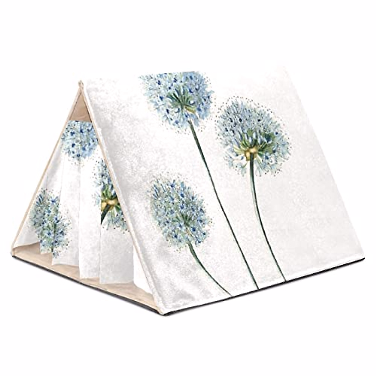 Y-DSIWX Guinea Pig House Bed, Rabbit Large Hideout, Small Animals Nest Hamster Cage Habitats Hand Drawn Dandelion Flower