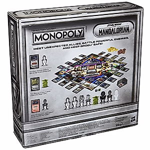 Monopoly: Star Wars The Mandalorian Edition Board Game, Inspired by The Mandalorian Season 2, Protect Grogu from Imperial Enemies, 2-4 players