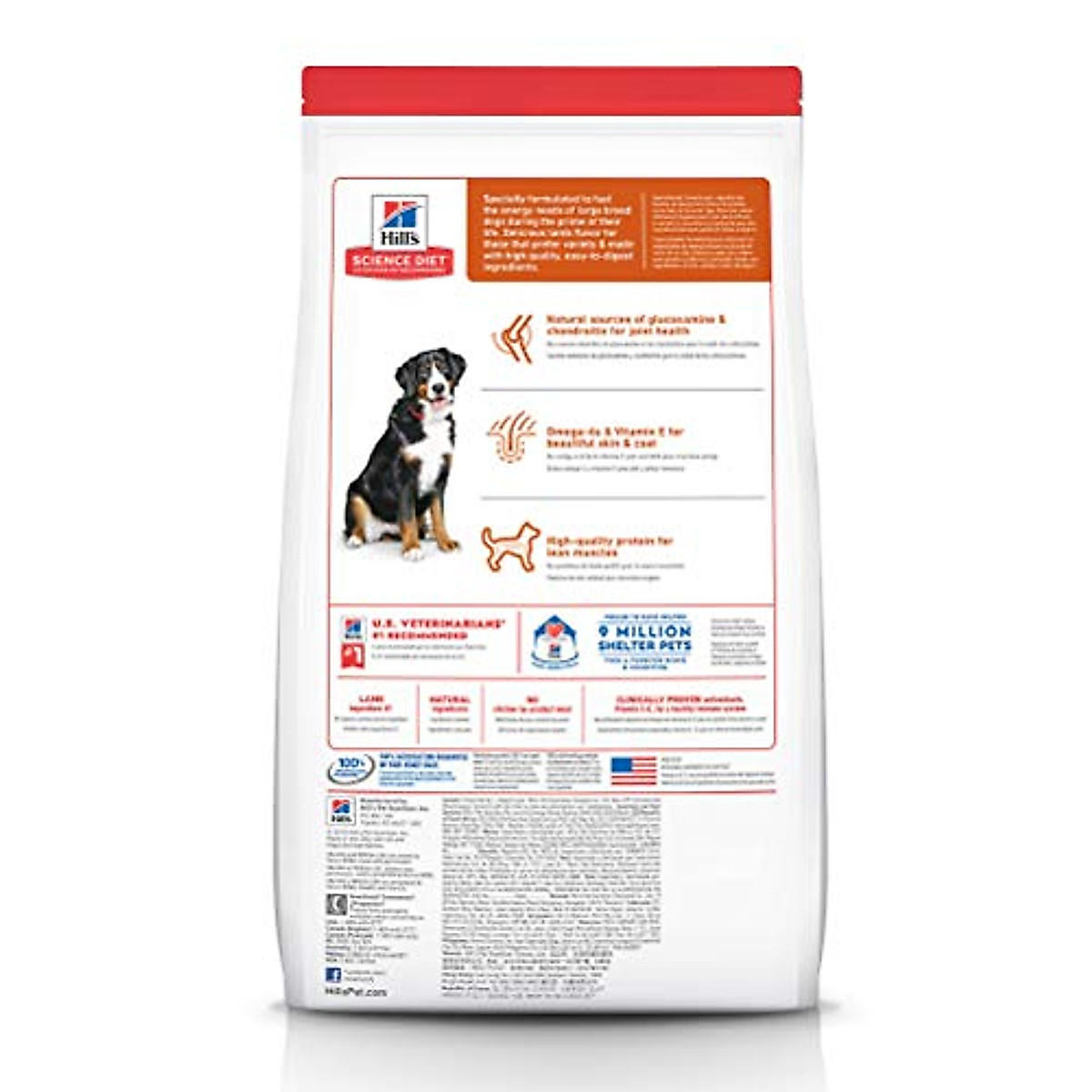 Hill's Science Diet Dry Dog Food, Adult 1-5, Large Breed, Lamb Meal & Rice Recipe, 33 Lb. Bag