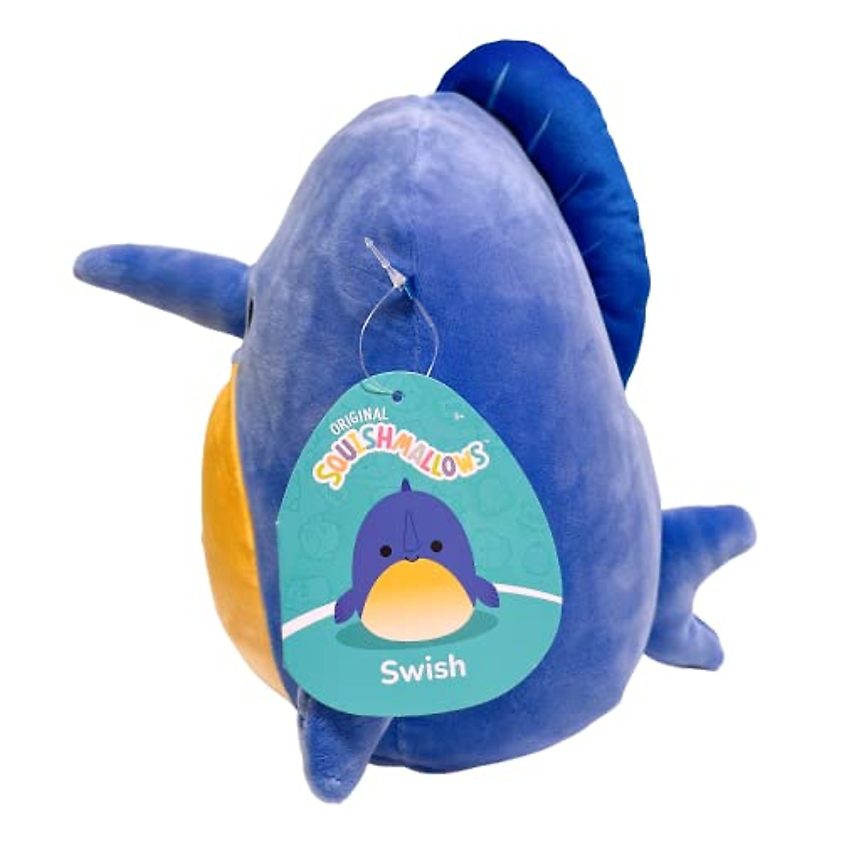 Squishmallows Kellytoy Sea Life Squad Plush Toy (8" Swish The Swordfish)