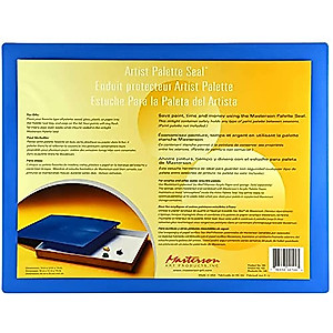 Masterson Sta-Wet Paint Palette with Airtight Lid, 16 x 12 Inch Artist Palette Seal Box with Airtight Lid, for Oil Based Paint, Keeps Wet Paint Fresh for Days, and Number 1 in Service Tissue Pack