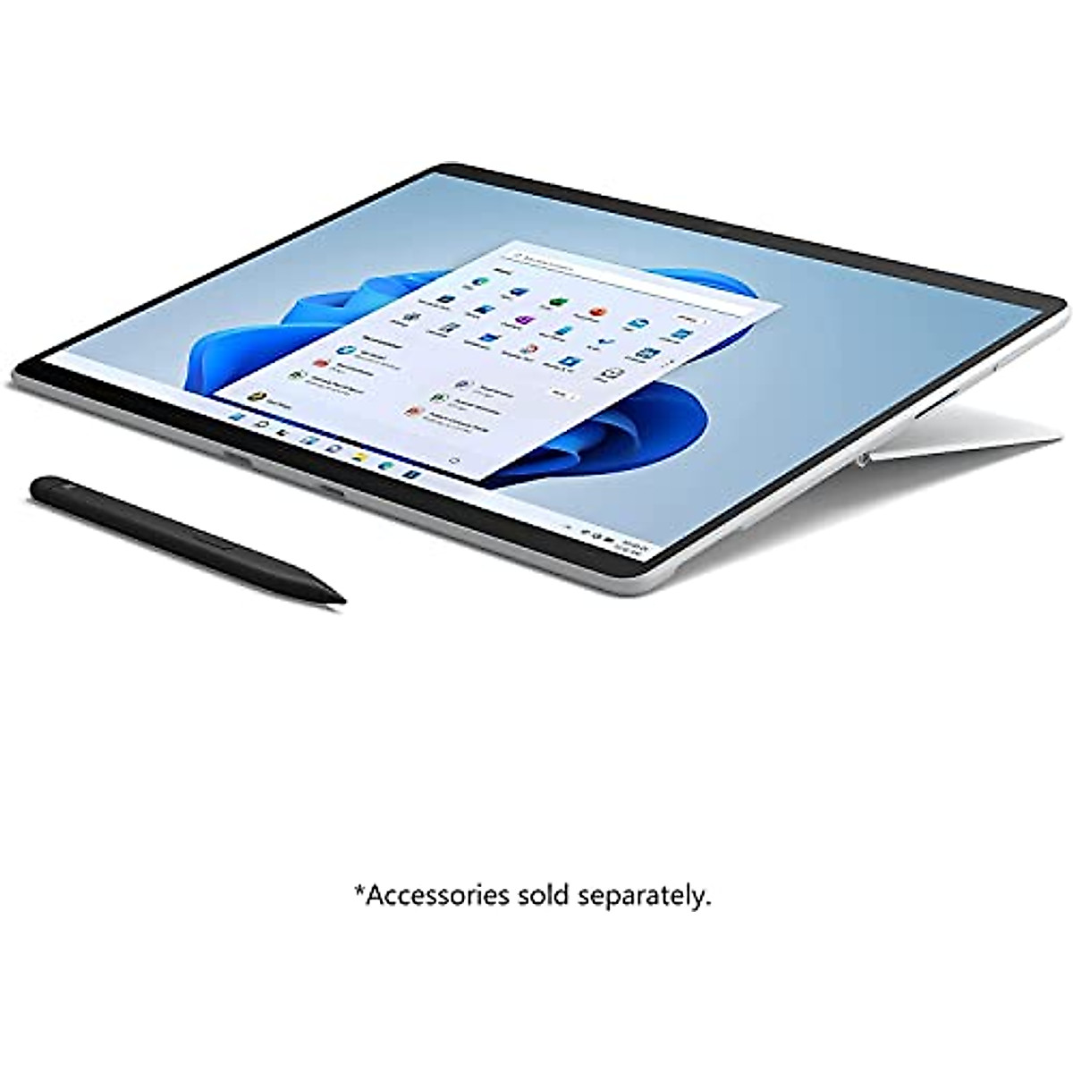 Microsoft Surface Pro X Tablet, 13" PixelSense Touchscreen Display, SQ1, 8GB Memory, 128GB Solid State Drive, Qualcomm Adreno 685 GPU, Windows 11 Home, Surface Laptop, Platinum (Renewed)