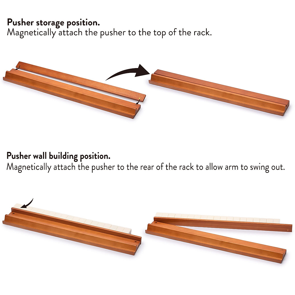Yellow Mountain Imports American Mahjong Game Set, Sapphire with Blue Soft Case - All-in-One Racks with Pushers, Wright Patterson Scoring Coins, Dice, & Wind Indicator