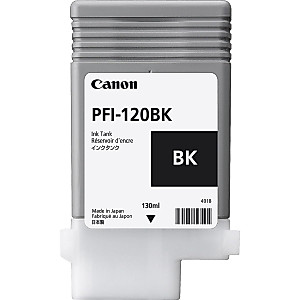 Canon PFI120 Pigment Ink Tank Bundle (Matte Black, Cyan, Magenta, Yellow, Black) in Retail Packaging