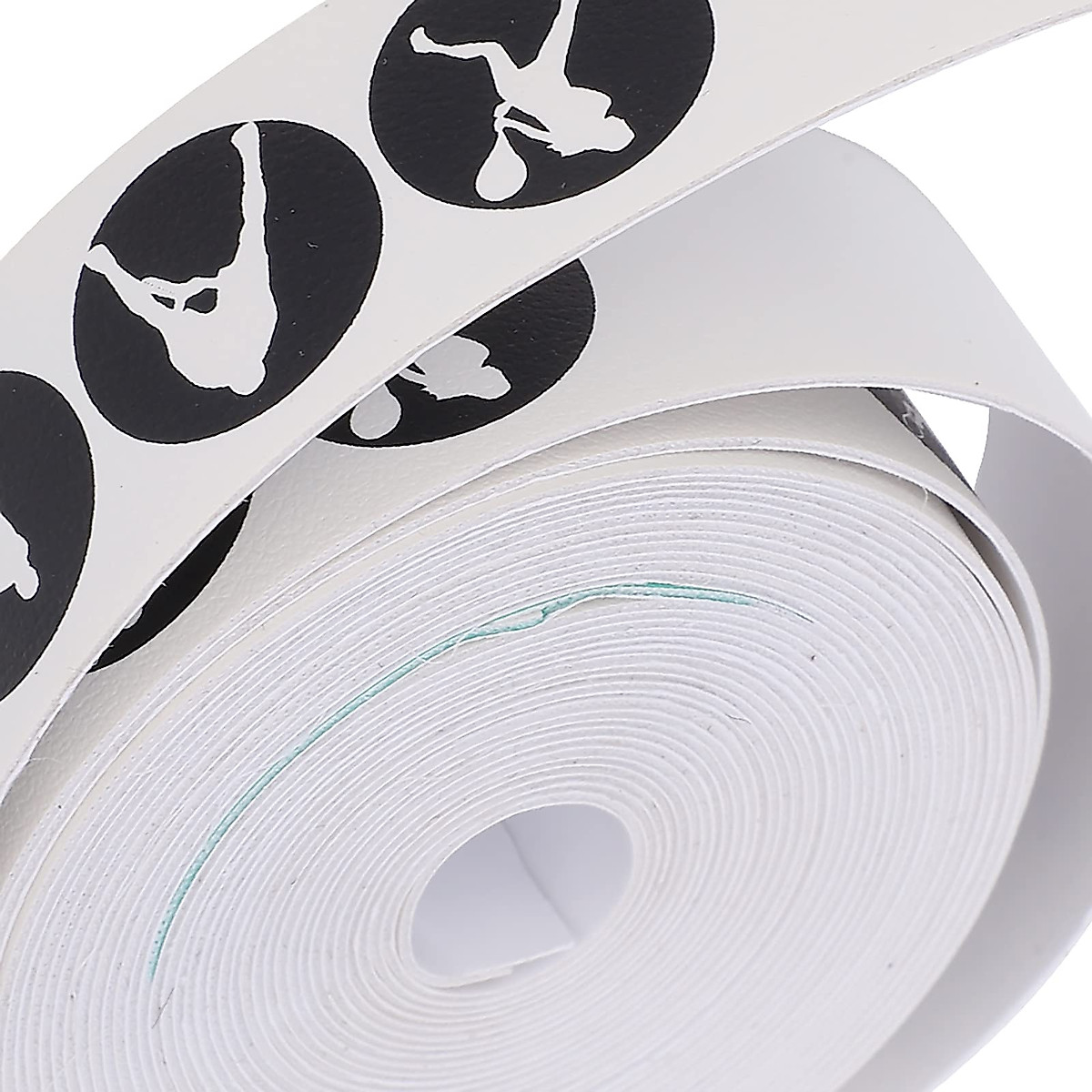 Racket Head Tape, Racket Head Guard Sticker Tennis Racket Accessories Easy to Use 5m/16.4ft for Tennis Player for Outdoor(White)