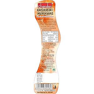 Chandan Vacuum Sealed, Easy Open Top Mouth Freshener Kashmiri Mukhwas, 5.82 oz / 165 g
