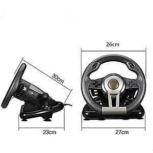 JISMCEKU Gaming Steewheel Game Accessory Automobile Race Vibration Computer Game Steewheel